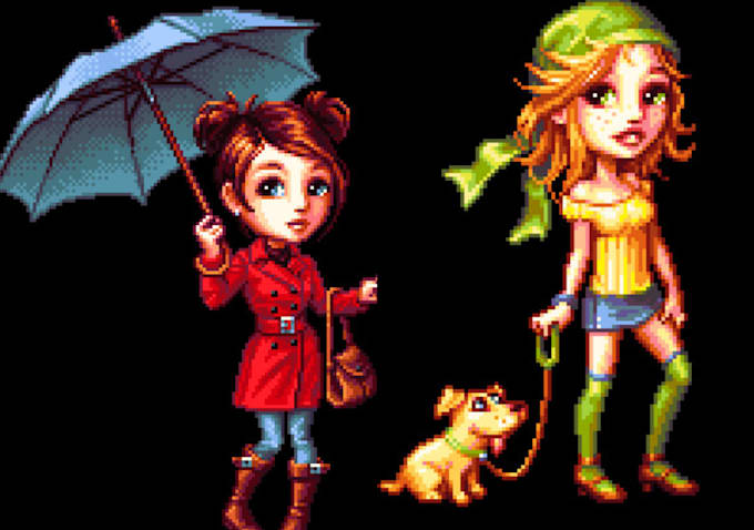 Pixel art animation, pixel art sprite animation, 8 bit animation, 2d ...