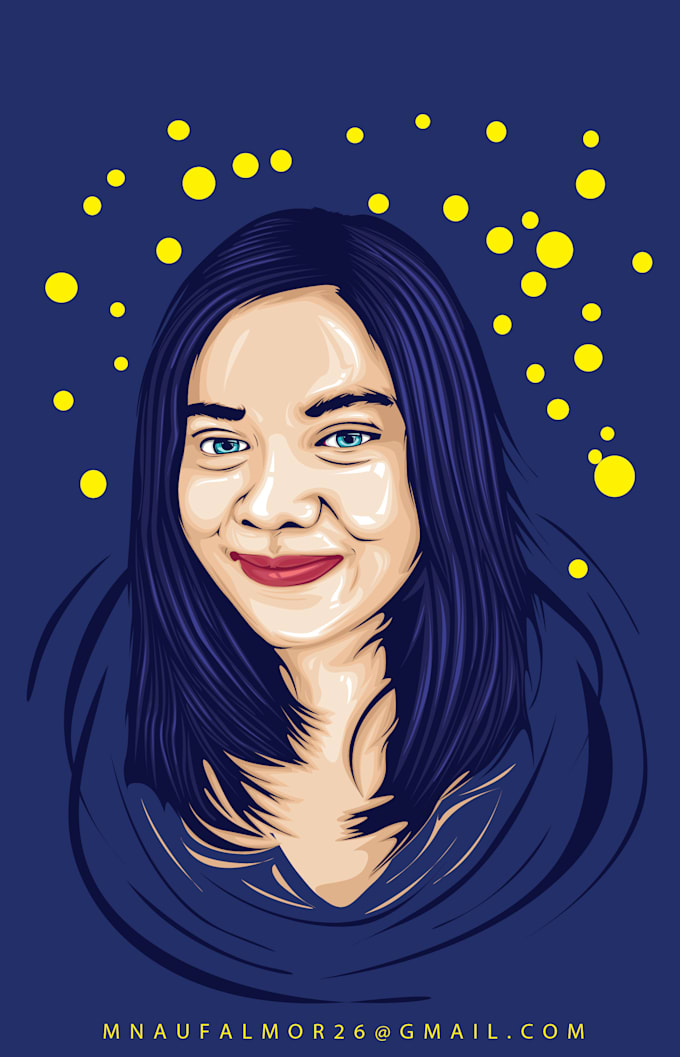 Vector face cartoonized and logo maker by Masnopal | Fiverr