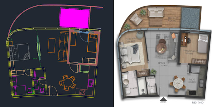 Create aesthetic and professional architectural plans for marketing by ...