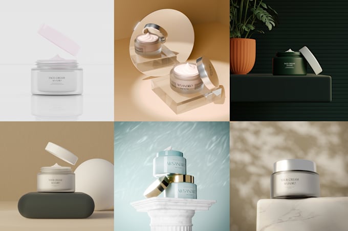 Create stunning 3d renders of your cosmetic cream by Alesandro_01 | Fiverr