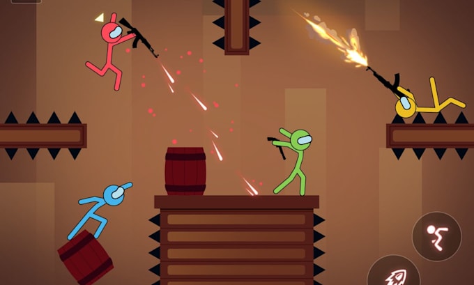 Create and animate fighting stick figure stickman for you by Figure ...