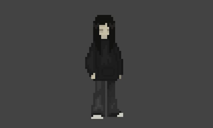 Draw pixel game character 2d spritesheet pixel game art 2d tilesets ...