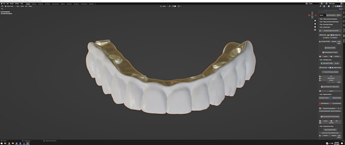 Design 3d dental bar substructure blender by Marin287 | Fiverr