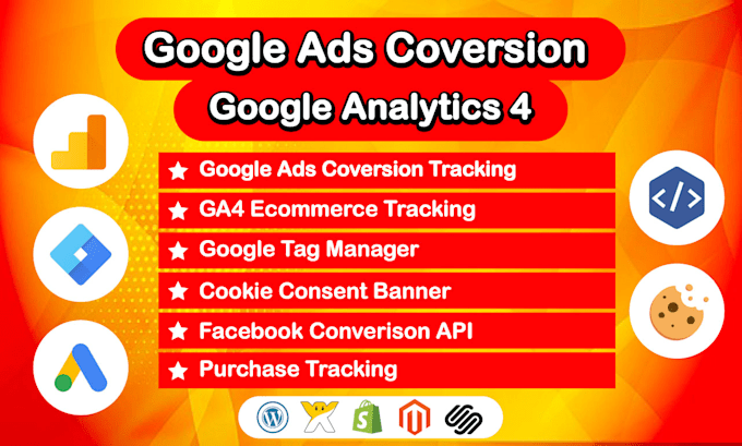 Setup google analytics 4, fb capi, ga4 ecommerce, and ads conversion tracking by Mhdesignworld ...