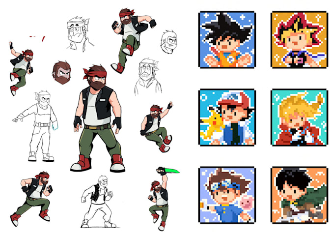 Animación de juegos en 2d recursos de juegos en 2d personajes en pixel ...