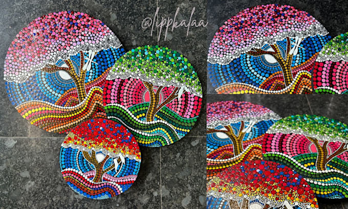 Make dot art as a home decor by Vrindagulati5 | Fiverr