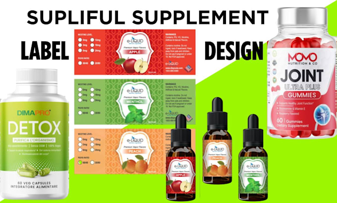 Supliful label design supplement label design product label design ...