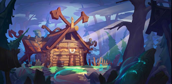 Design 2d game concept art background and environment by Seikart | Fiverr