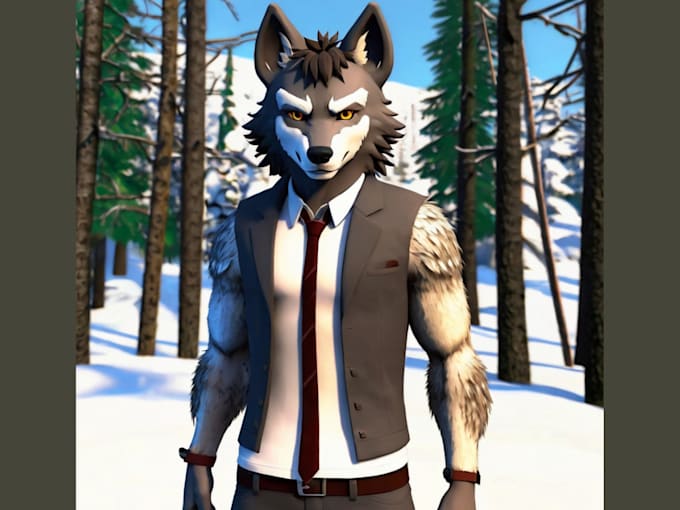 Create 3d vrchat avatar, furry, anime, vtuber, rex avatar, nsfw for any ...