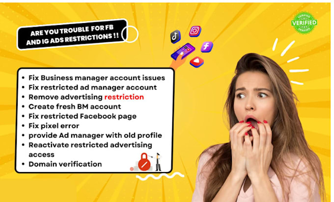 Fix your disabled ad account and business manager ad account by Bobikes ... Fix your disabled ad account and business manager ad account by Bobikes ...
