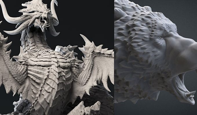 Sculpt a 3d character model for stl 3d printing, dnd,nft by Sammyadex22 ...