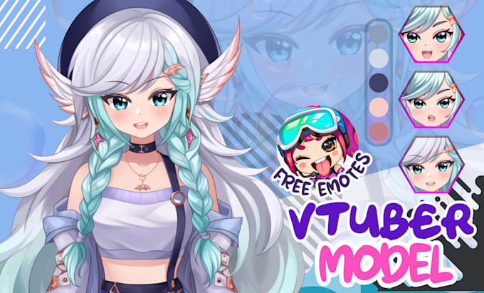 Design and rig your anime style live2d vtuber model for stream by ...