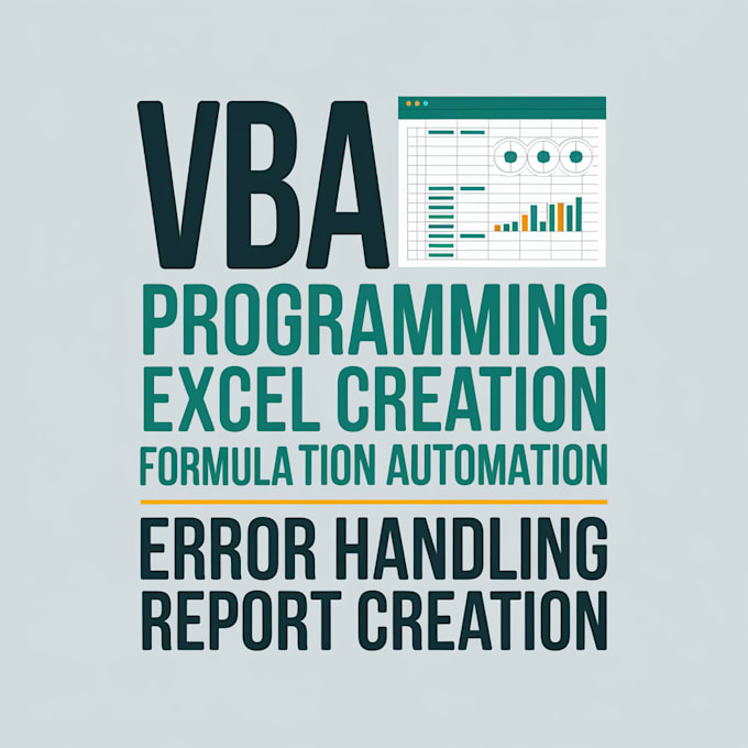 Do professional excel vba automation, custom macros, formulas for ... Do professional excel vba automation, custom macros, formulas for ...