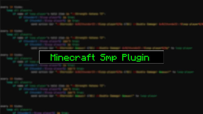 Create minecraft smp plugins by Retroblade_ | Fiverr