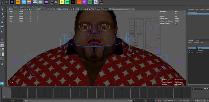 Add facial rig to 3d character, ue4, ue5 rig, blendshape, rain rig ...