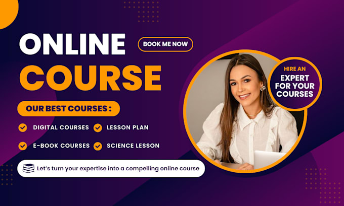 Do thinkific or ebook online course content, lesson plan, digital ...