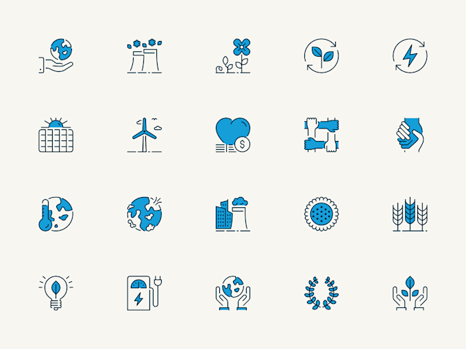 Design custom brand iconography by Znajdenovski | Fiverr