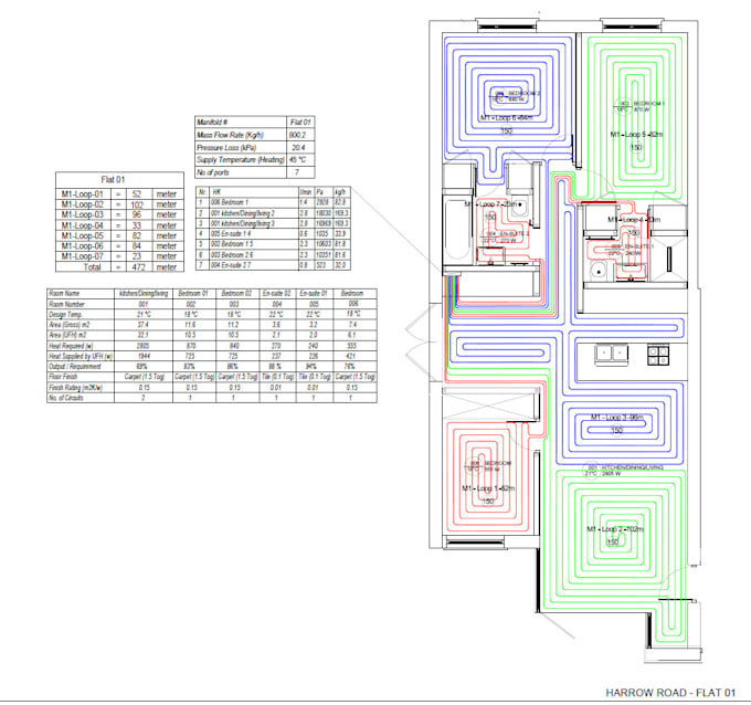 Underfloor heating ufh heatlos with system design by Hadrianreuel | Fiverr