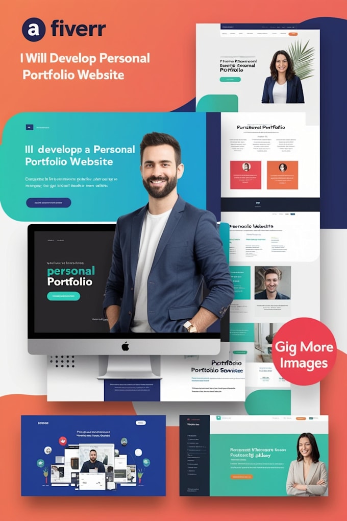 Design and develop your stunning personal portfolio website by ...