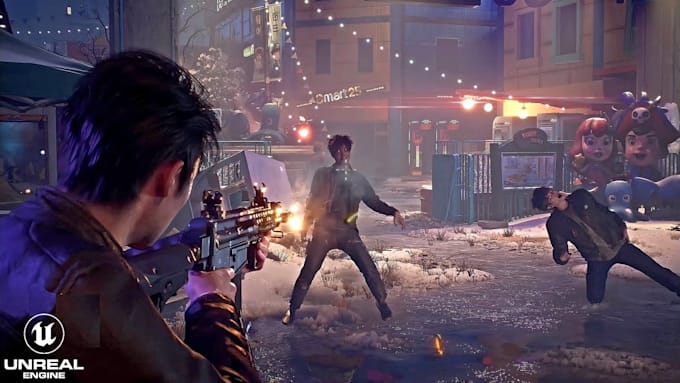 Do unreal engine game shooting combat system advanced locomotion vfx blueprint by Mateohaya | Fiverr