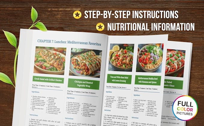 Formatting or layout design of your recipes and cookbook for amazon kdp by Nmusiccreation | Fiverr