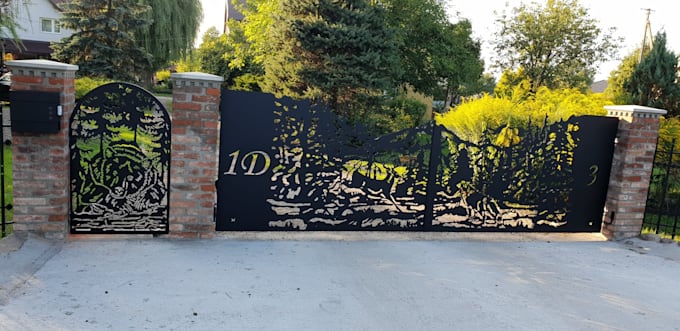 Create a graphic design of the fence in dxf or svg format by Dxf ...