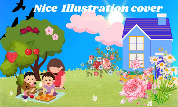 Draw cute children book illustration and cover art by Nus_book | Fiverr