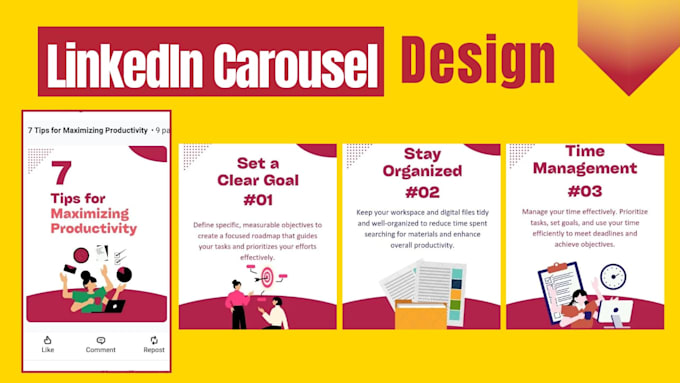 Design a perfect linkedin carousel by Zakiatalpur | Fiverr
