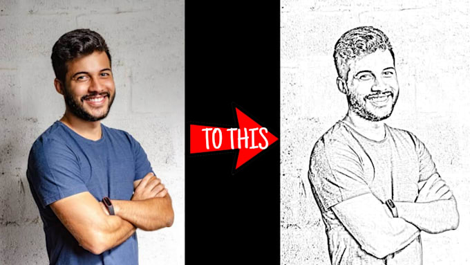Convert photo to pencil sketch potrait by R_prabhuvel | Fiverr