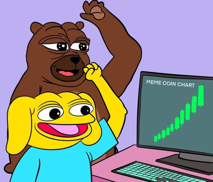 Create funny viral memes crypto meme art memecoin meme video for social media by Vicviral_art ...