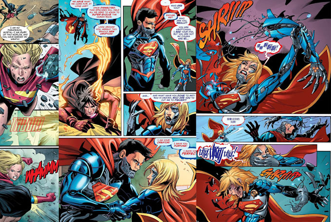 Make superhero comics, graphics novel, comic cover art, comic ...