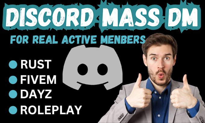 Discord mass dm for minecraft, game server, rust, roblox, fivem, dayz ...