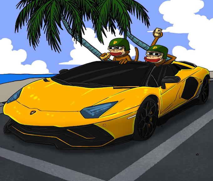 Create crypto meme video, meme coin art, ponk pepe character, sukuna ...