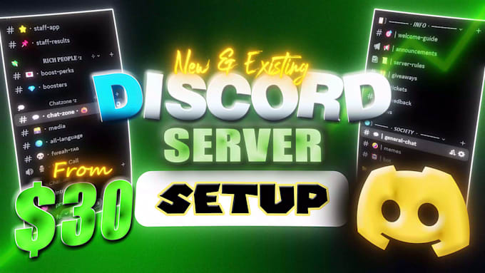 Build and manage a discord server for you by Terra_edix | Fiverr