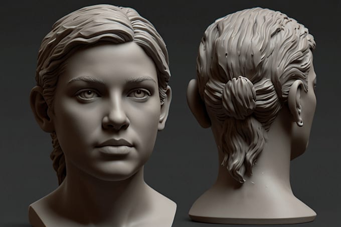 Sculpt 3d head, 3d bust, zbrush, 3d model, 3d face, 3d sculpting for 3d ...