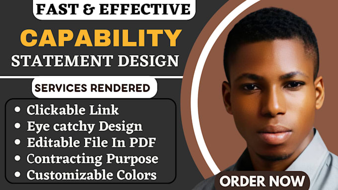 Do capability statement design animated email signature letterhead logo ...