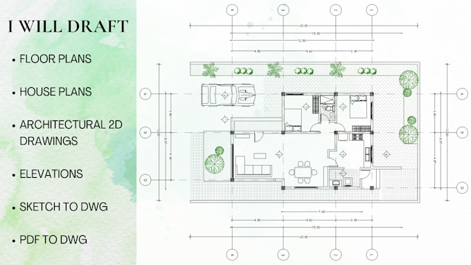 Draft the architectural 2d drawings for your house by Estefania_david ...