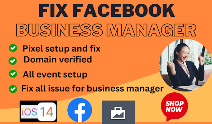 Fix facebook business manager, pixel, and domain issues by Sumaya2513 ...