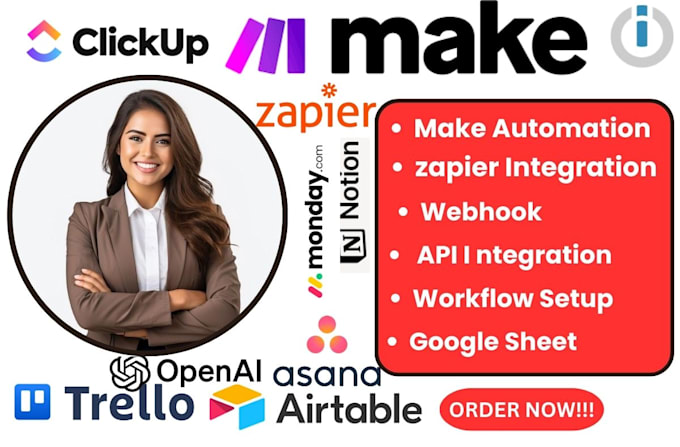 Automate Your Workflow Using Make Com Make Crm Integration Automation Made Com By Averygr Fiverr
