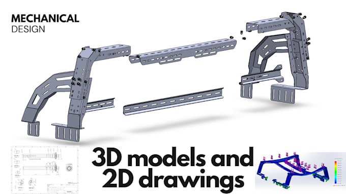 Design 3d models or 2d drawings using solidworks by Ricardogallego | Fiverr