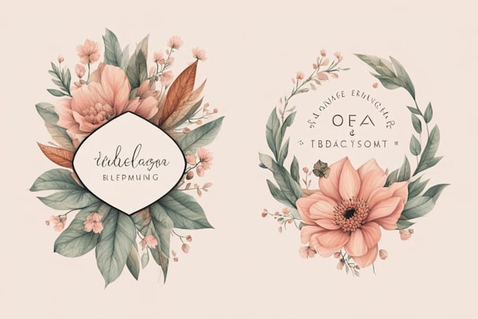 Design a hand drawn feminine botanical boho logo by Jaborahnks | Fiverr