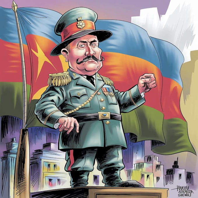 Draw a political cartoon art for you by Dareyesi | Fiverr