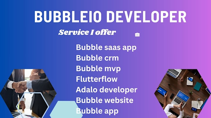 Bubble developer, bubble crm, mvp, bubble web app bubble saas app flutterflow by Olaamina620 ...
