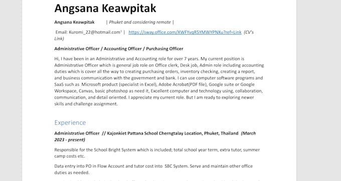 Create a interactive resume or cv by Benamad | Fiverr