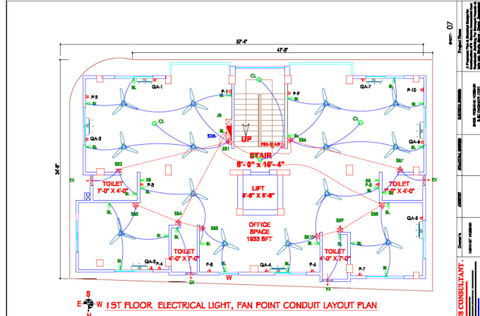 Draw mep plan electrical layout and hvac design in autocad for city ...