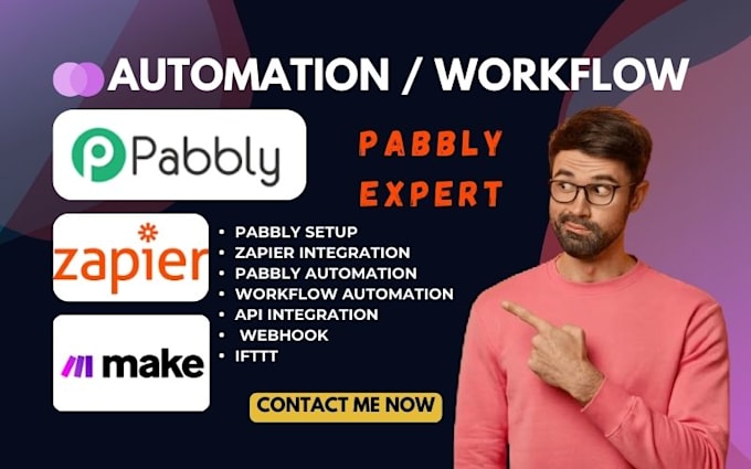 Do pabbly connect pabbly automation zapier integration workflow api integration by Johnp_daniel ...