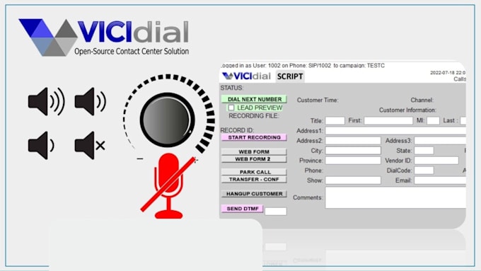 Configure vicidial for your call center, customize ivr, setup voip ...