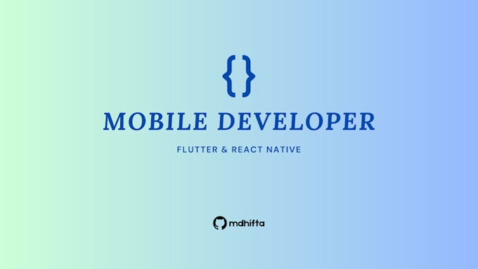 Create A Mobile App With Flutter Or React Native By Mdhifta Fiverr
