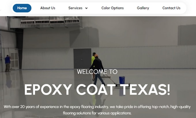 Design epoxy flooring website design epoxy website build epoxy coating ...