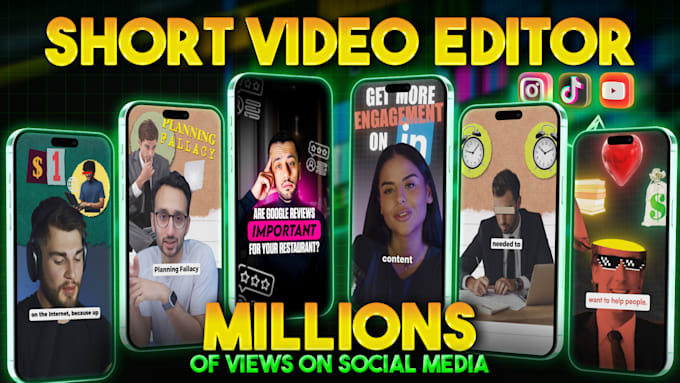 Do viral video editing for reels, tiktoks and youtube shorts by Ariyan_edit | Fiverr